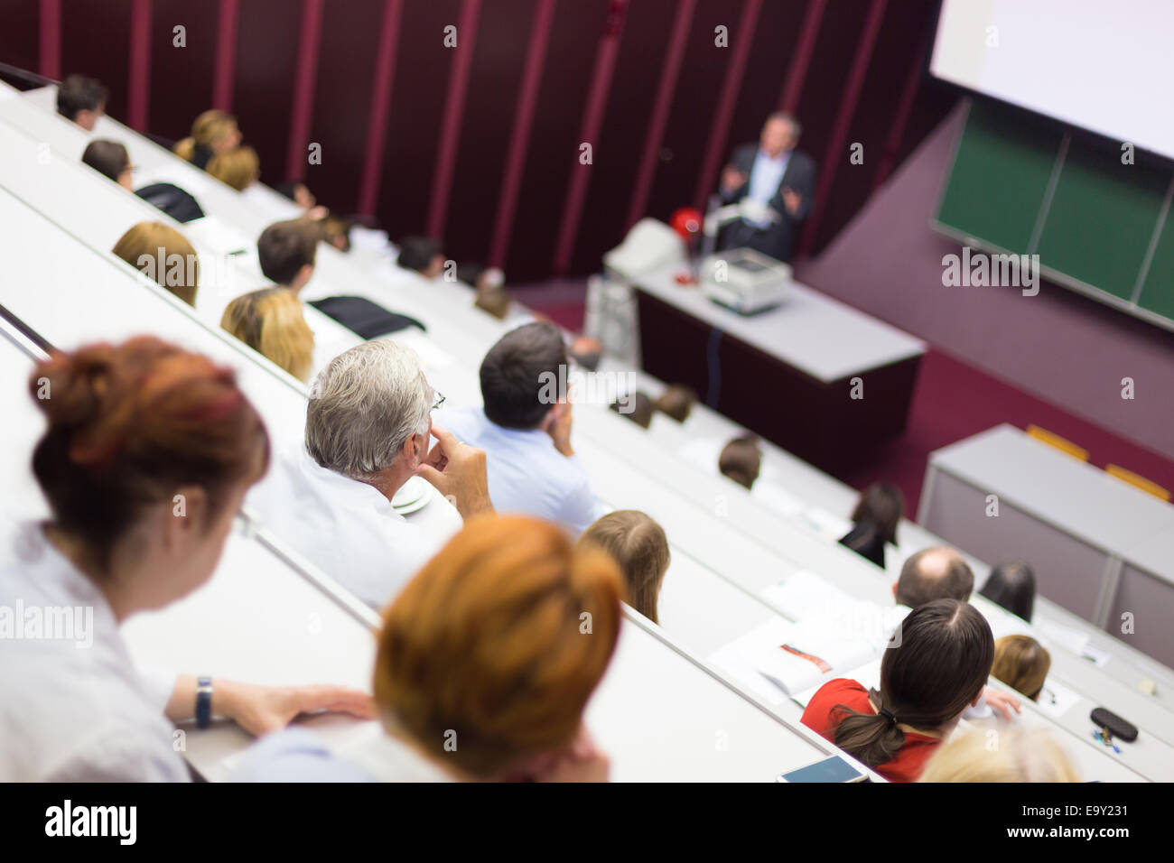 Lecture at university Stock Photo - Alamy