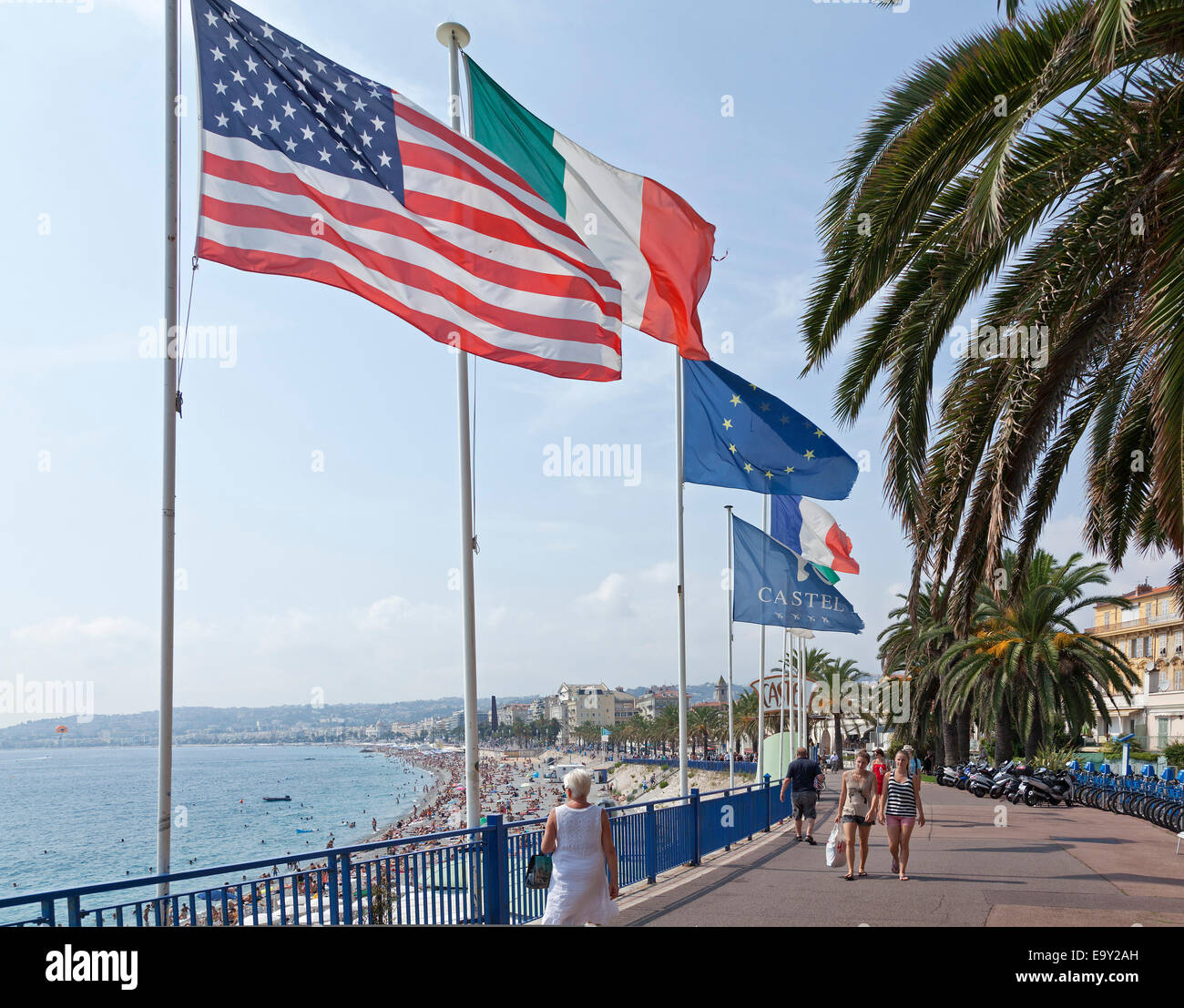 seafront, Nice, Cote d´Azur, France Stock Photo - Alamy