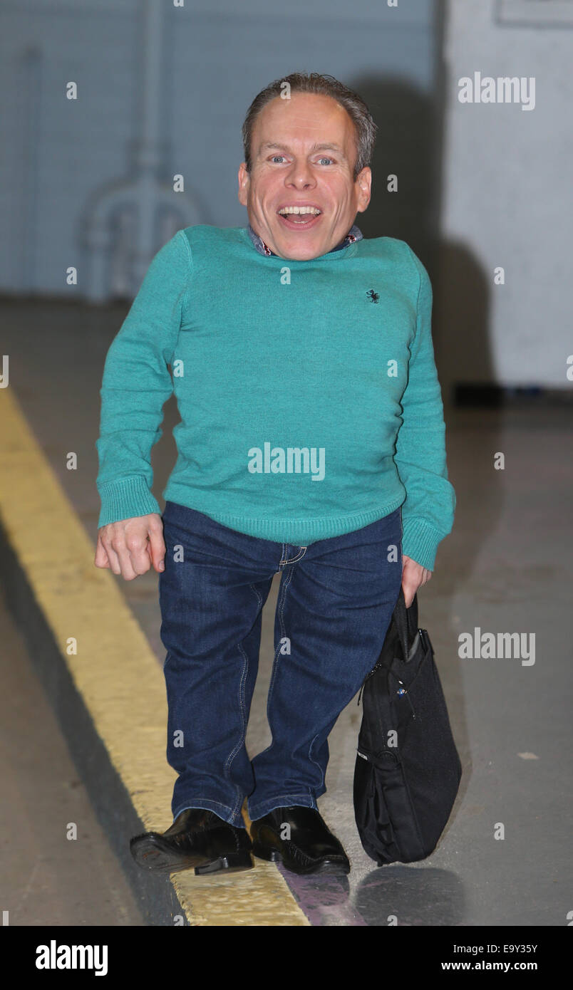 Warwick Davis outside the ITV Studios Featuring: Warwick Davis Where ...