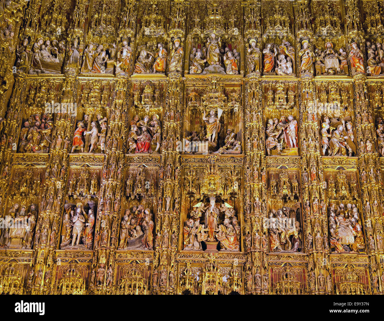 Spain, Andalusia. The Cathedral of Santa Maria de la Sede. Capilla ...
