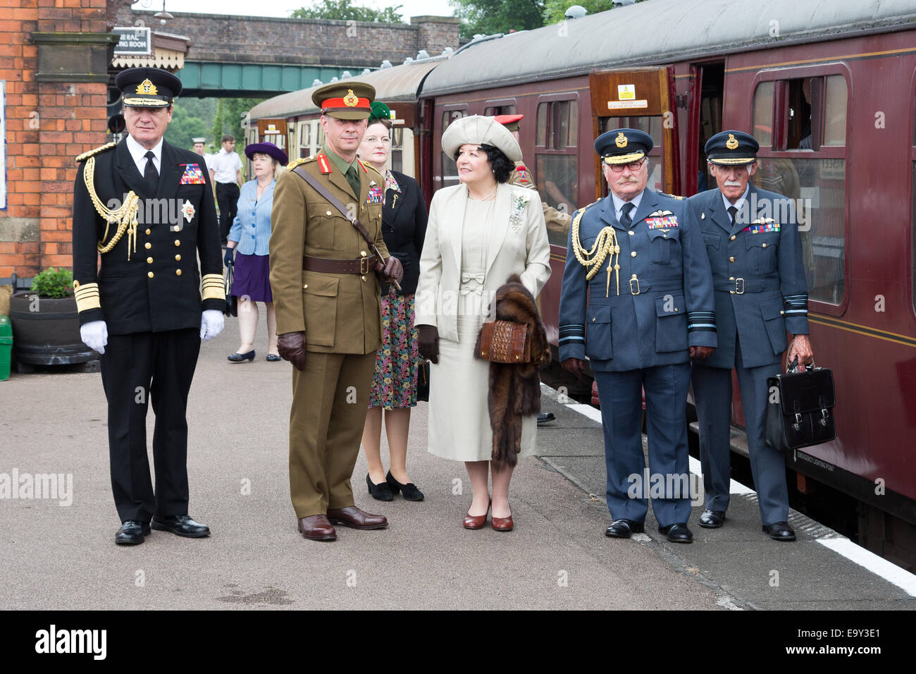 1940s Wartime Weekend on the Great Central Railway Stock Photo - Alamy