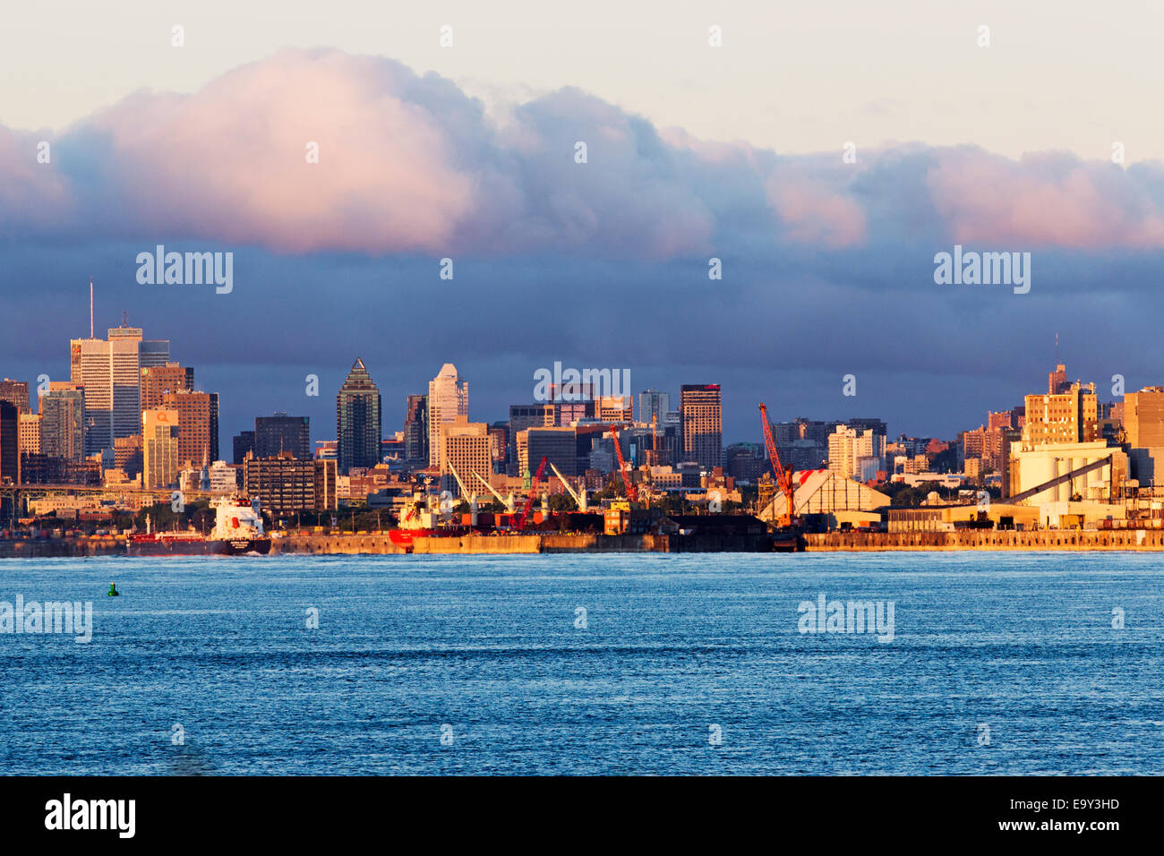Montreal Port in the sunshine light Stock Photo - Alamy