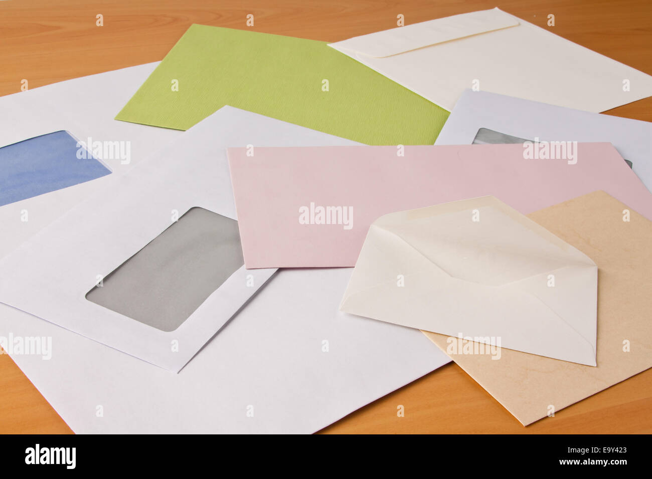 Many different envelopes. Envelopes in various sizes. Postage increase ...