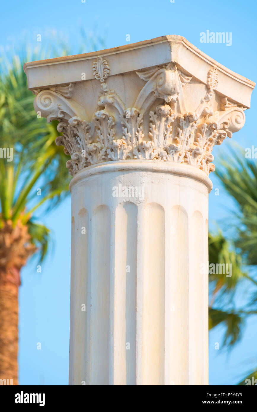 ancient columns in the Mediterranean resort town Stock Photo - Alamy