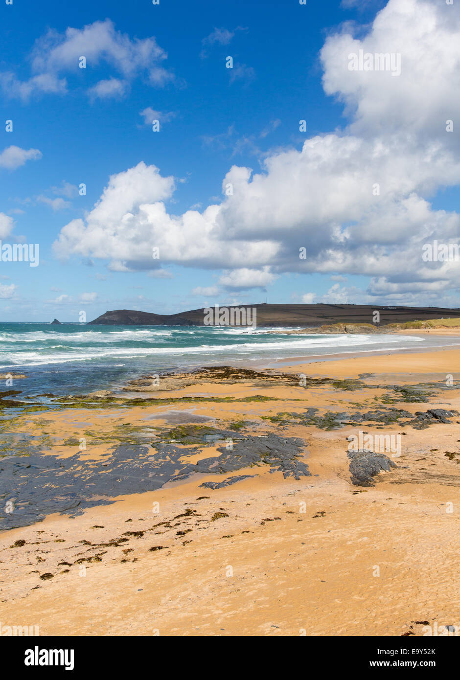 Constantine Bay Cornwall England UK Cornish north coast between Newquay ...