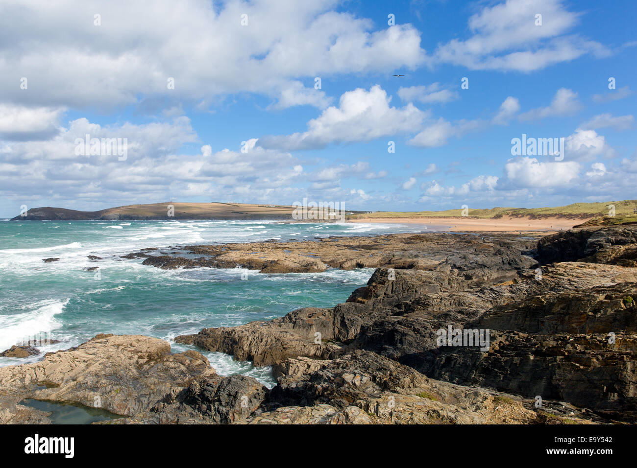 Constantine Bay Cornwall UK Cornish north coast between Newquay and ...