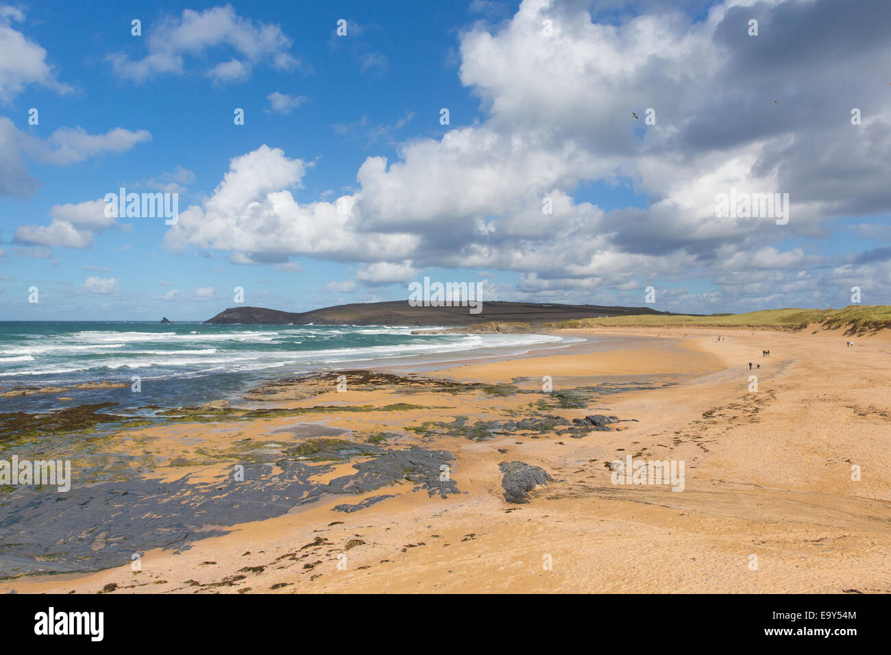 Constantine Bay Cornwall England UK Cornish north coast between Newquay ...