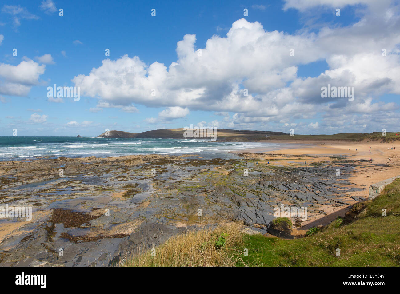 Constantine Bay Cornwall England UK Cornish north coast between Newquay ...
