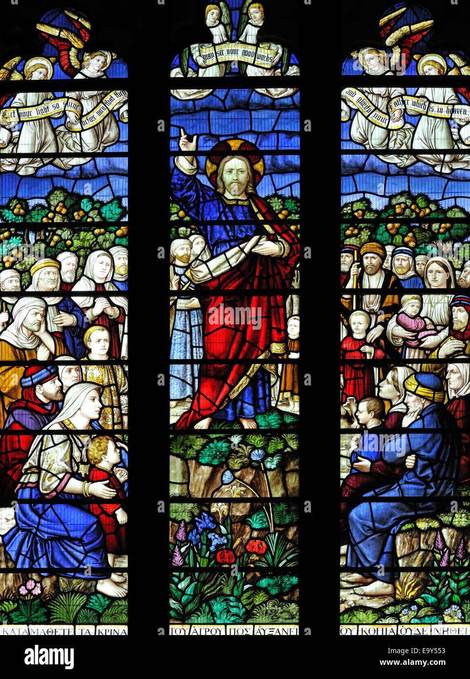 'The Ascension', East window, Giggleswick School Chapel, Settle, North ...