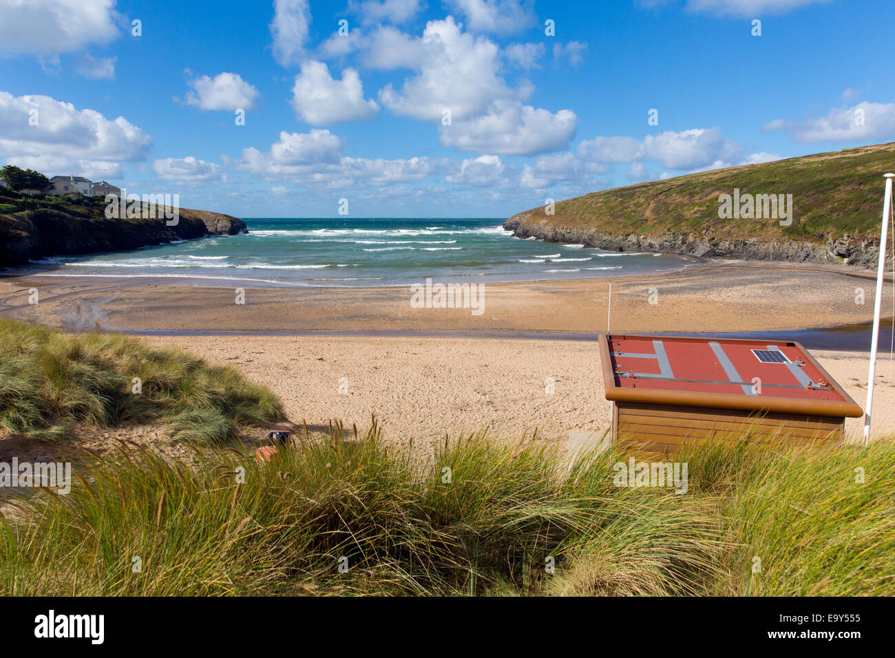 Beach Porthcothan Bay Cornwall England UK Cornish north coast between ...