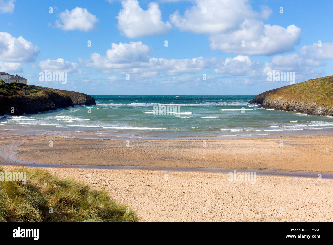 Porthcothan Bay beach Cornwall England UK Cornish north coast between ...