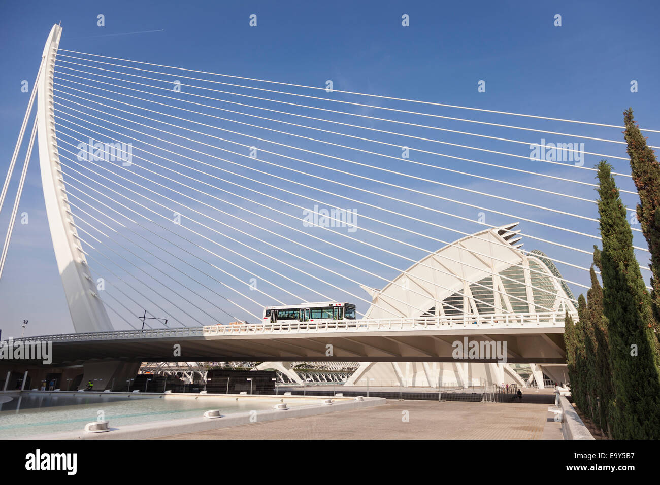 Bridge of Pont du Lassut De Lor in the City of Arts and Sciences ...