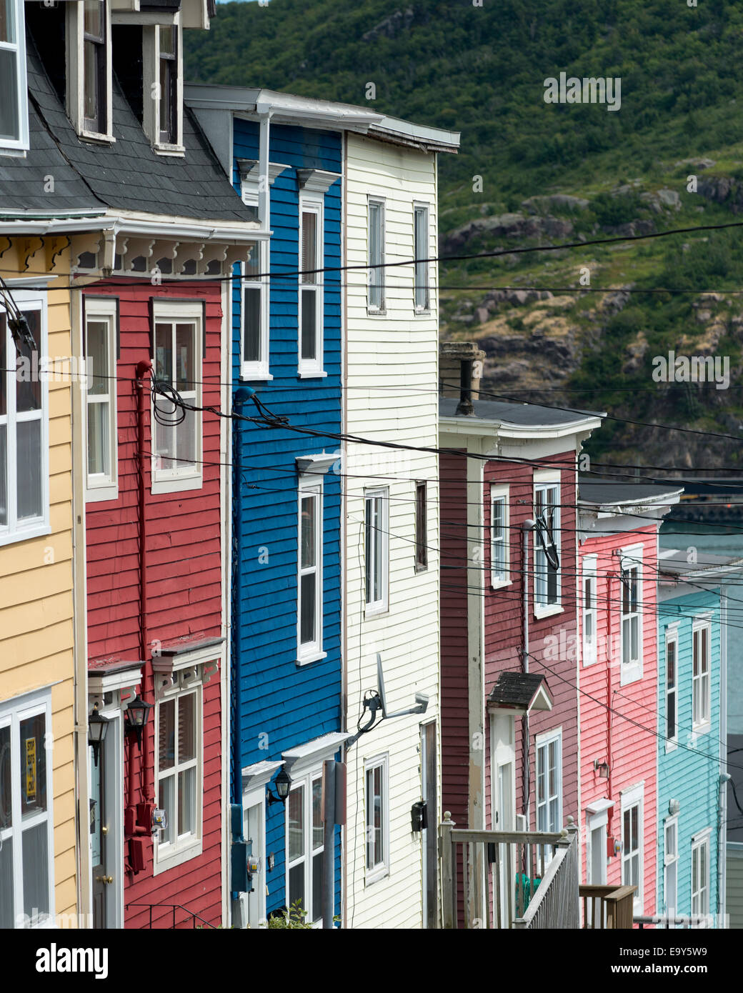 Colorful row houses st johns newfoundland hi-res stock photography and ...