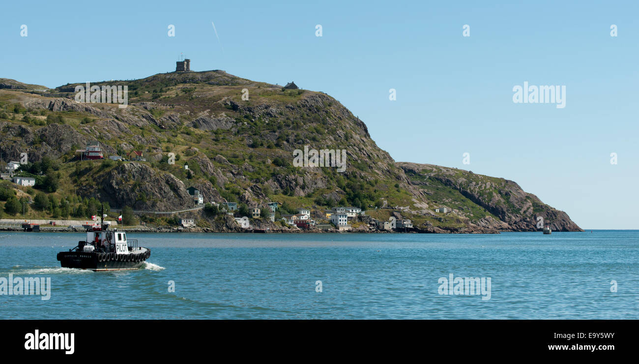 Pilot Tugboat at harbor, St. John's, Newfoundland and Labrador, Canada ...