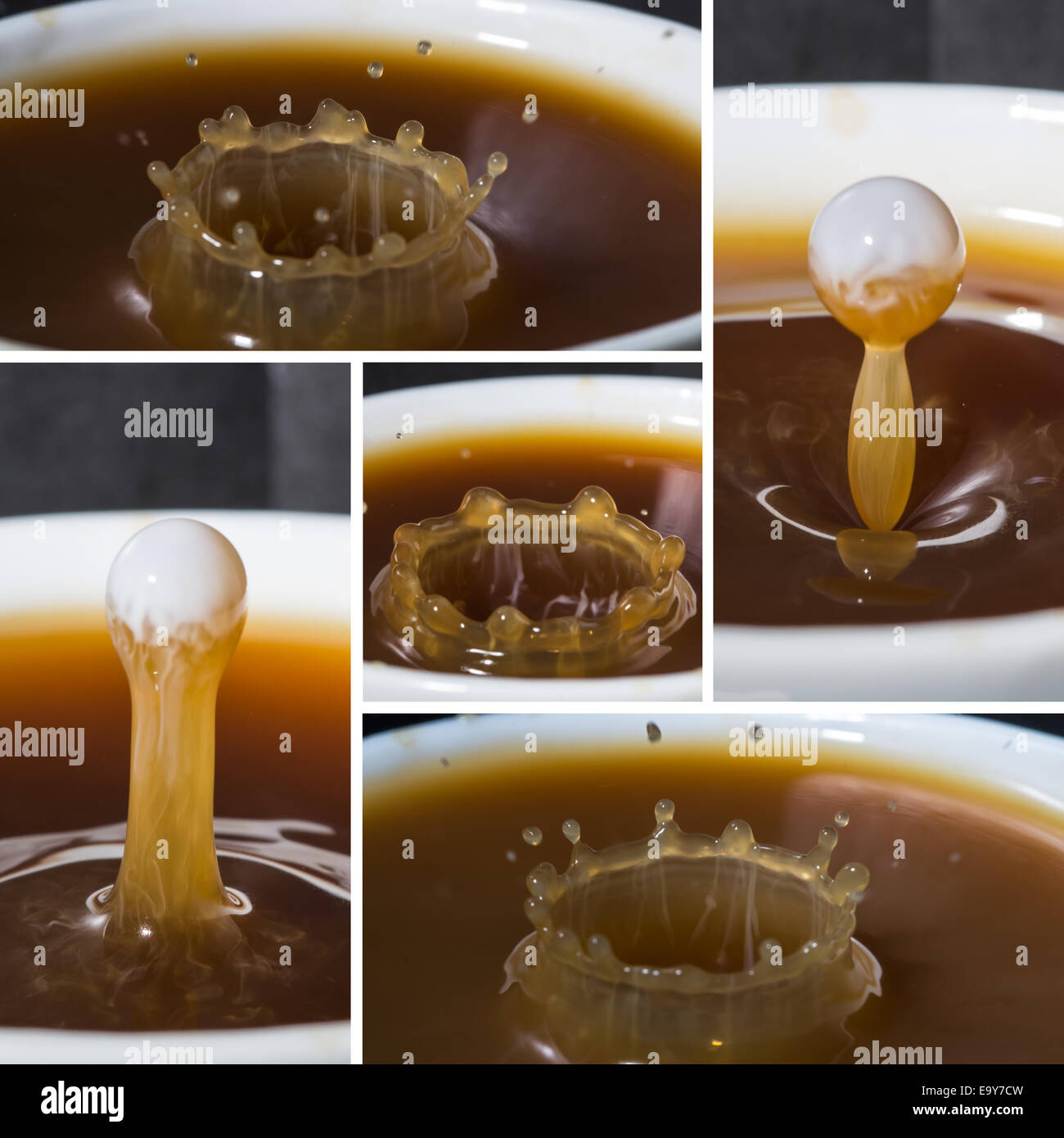 Drop coffee falling in cup hi-res stock photography and images - Alamy