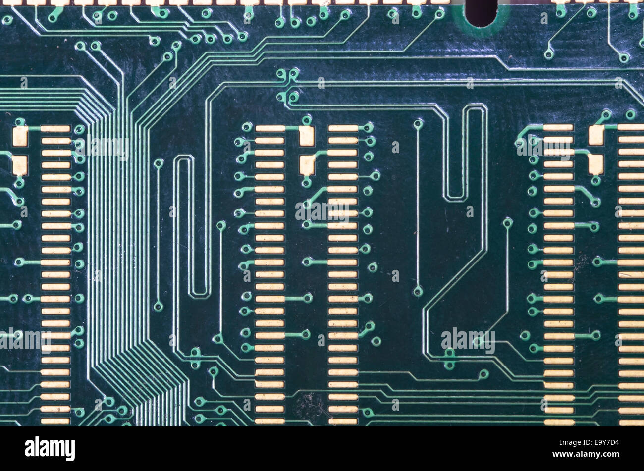 Close up image of a electronic circuit plate Stock Photo - Alamy