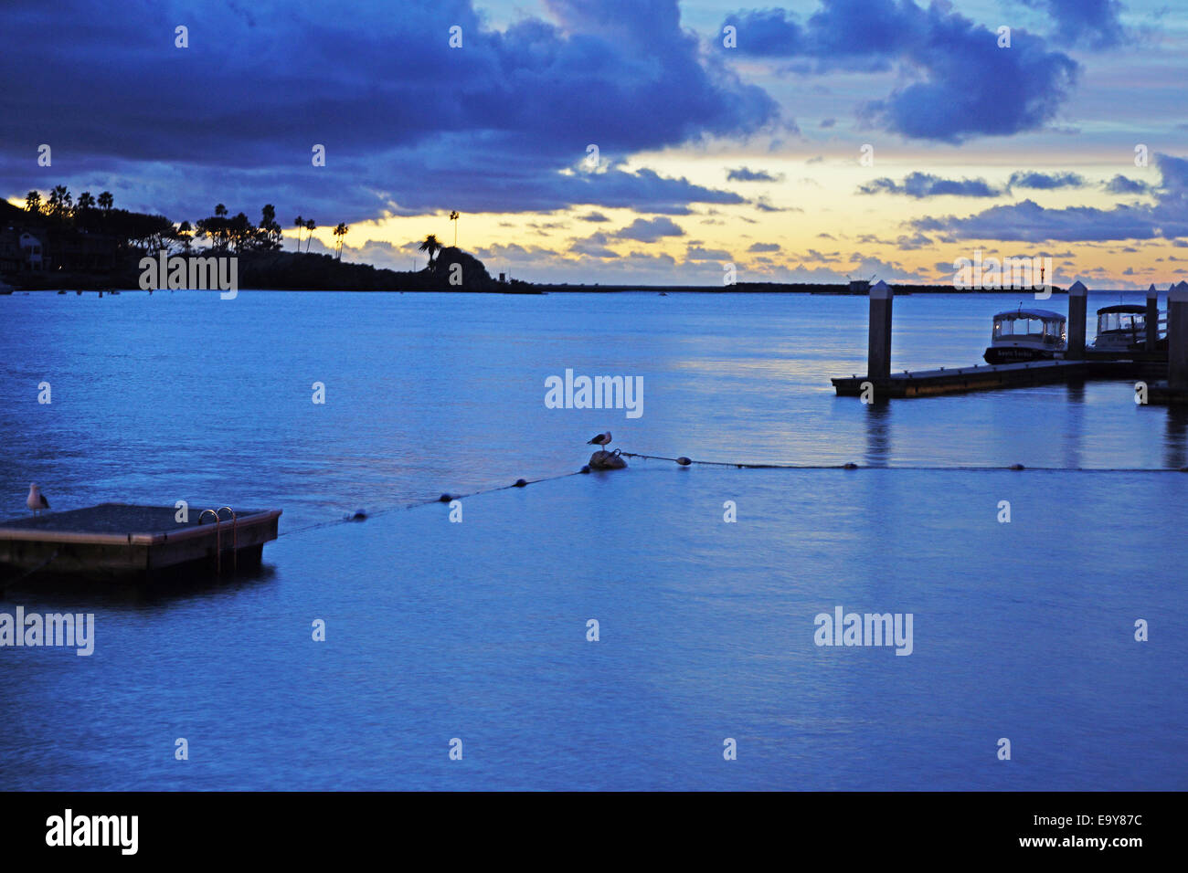 Balboa dock at sunrise Stock Photo - Alamy
