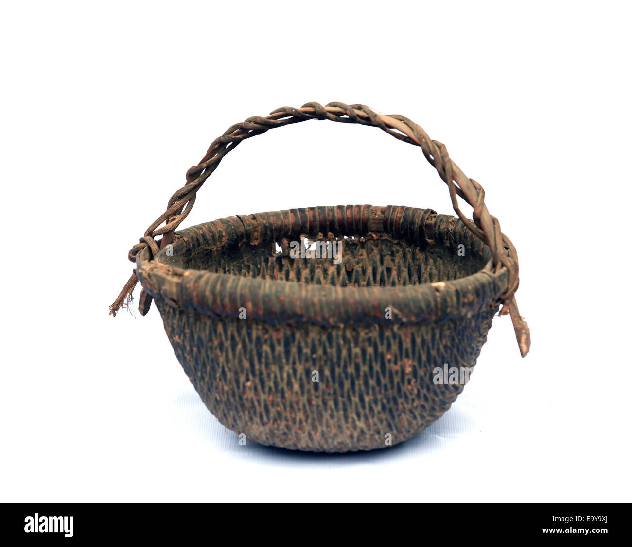Old objects basket Stock Photo - Alamy