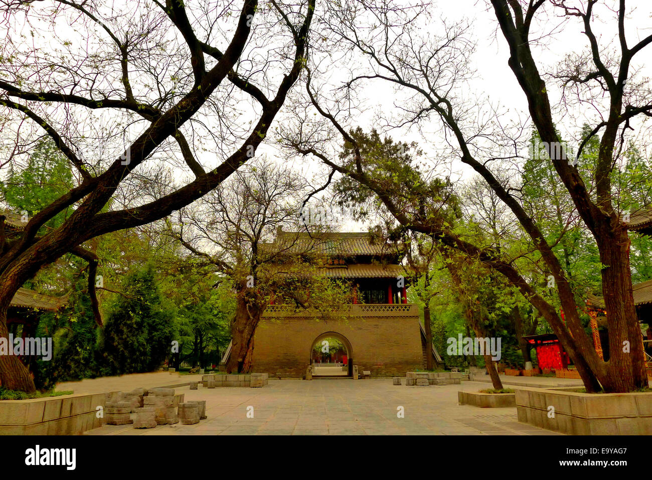 Small Wild Goose Pagoda in Xi'an Stock Photo - Alamy