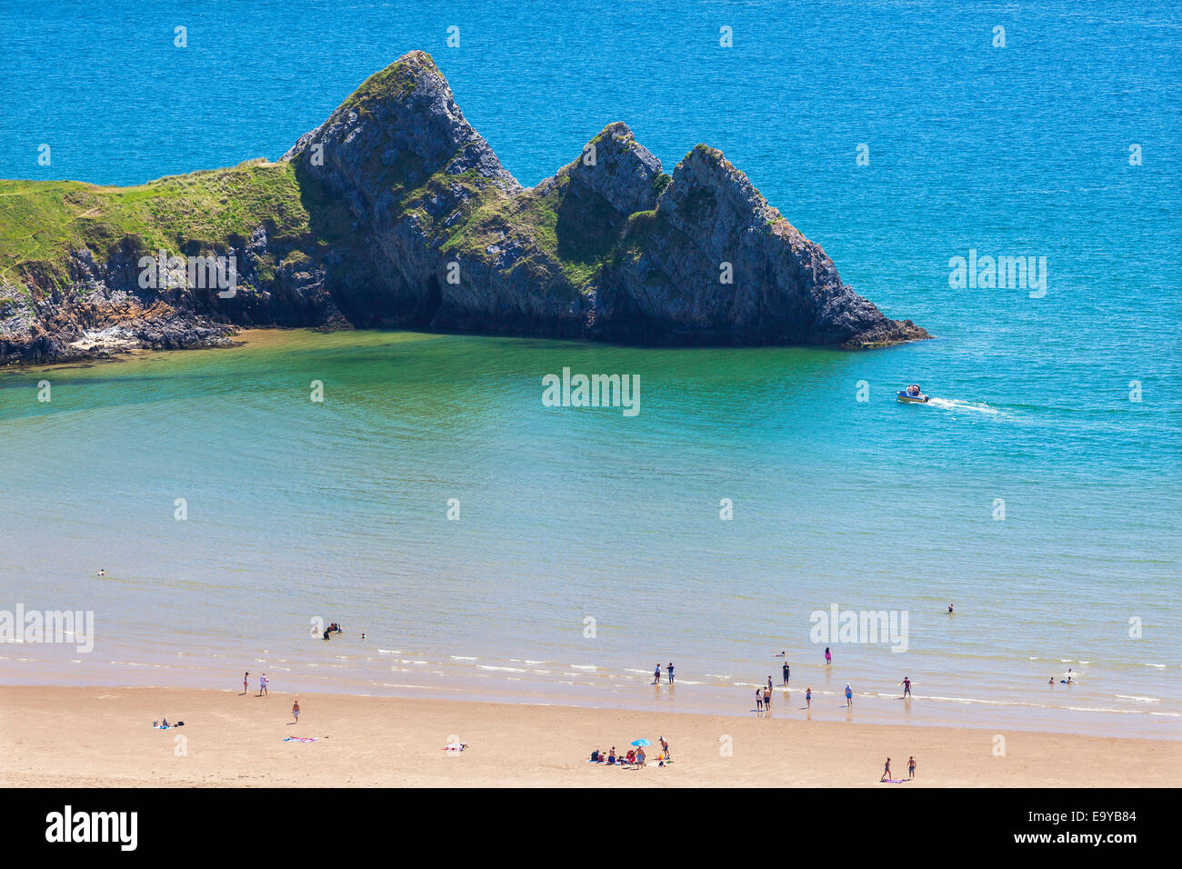 Three Cliffs Bay, Gower, Wales, UK Stock Photo - Alamy