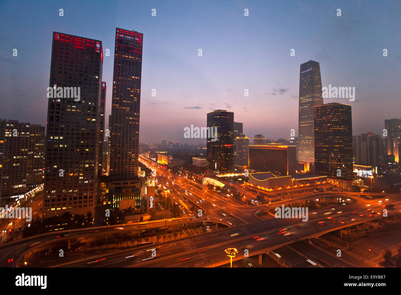 Beijing construction night hi-res stock photography and images - Alamy