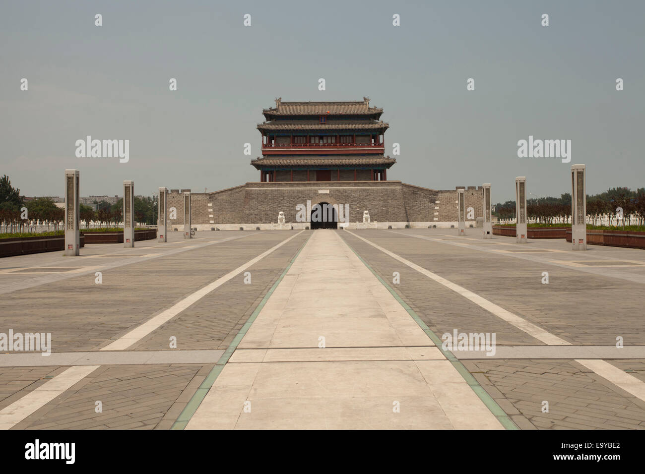 Beijing Yongding Gate tower Stock Photo - Alamy