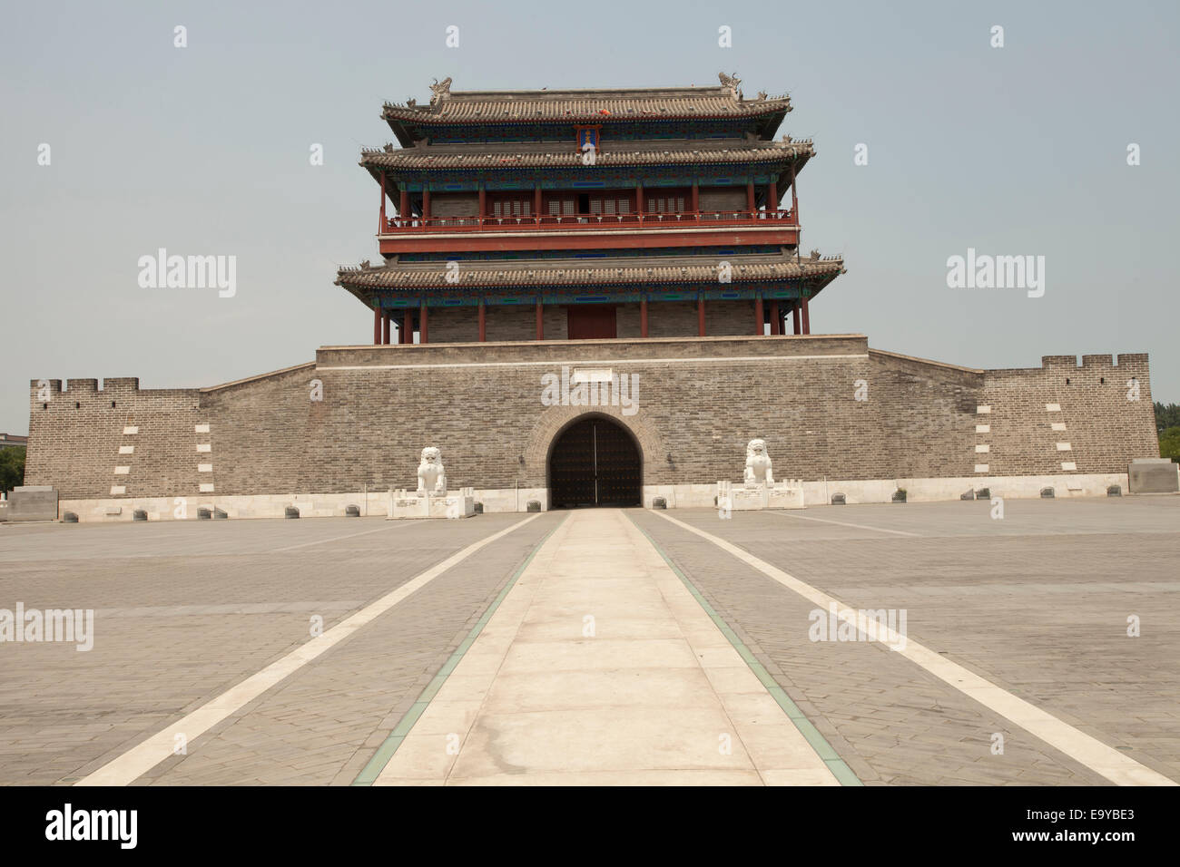 Beijing Yongding Gate tower Stock Photo - Alamy