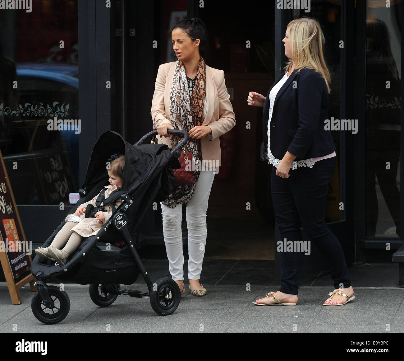 Chantelle Houghton out and about with her daughter in Brentwood ...