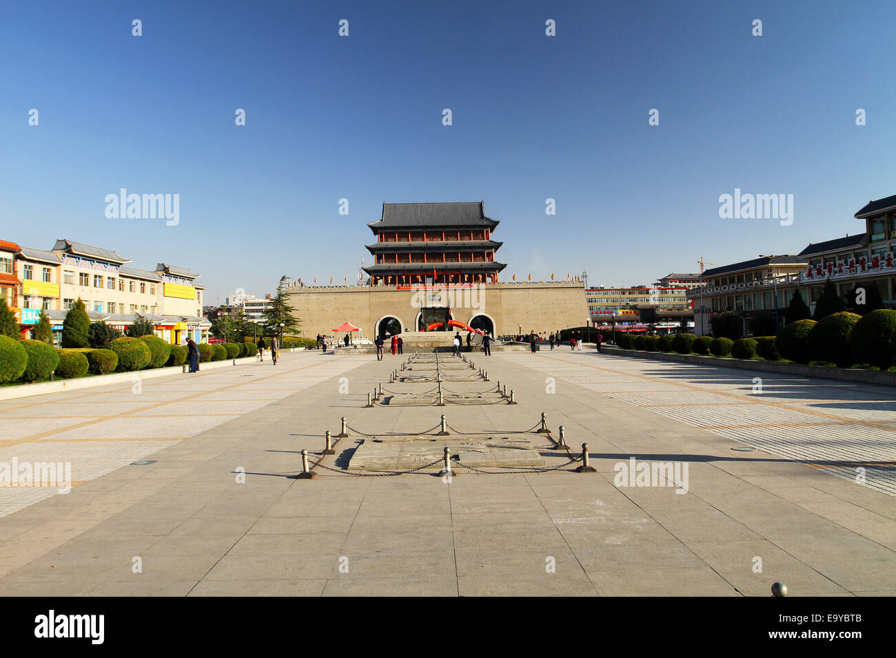 Wuwei City, Gansu South Gate Stock Photo - Alamy