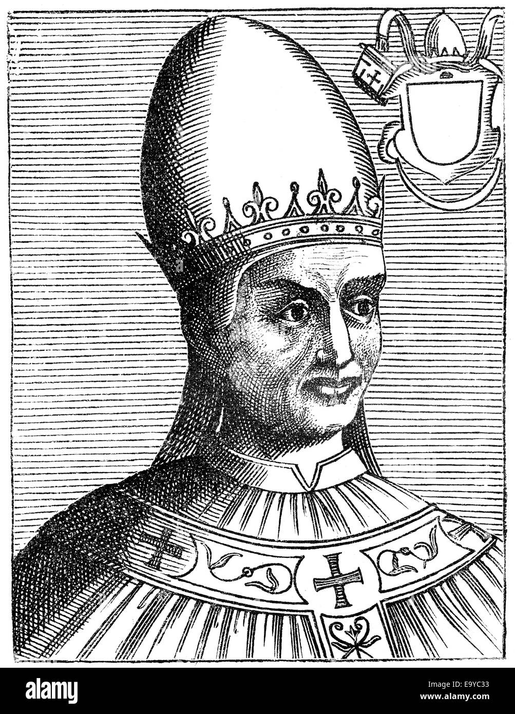 Pope Sergius I, Papst Sergius I Stock Photo - Alamy