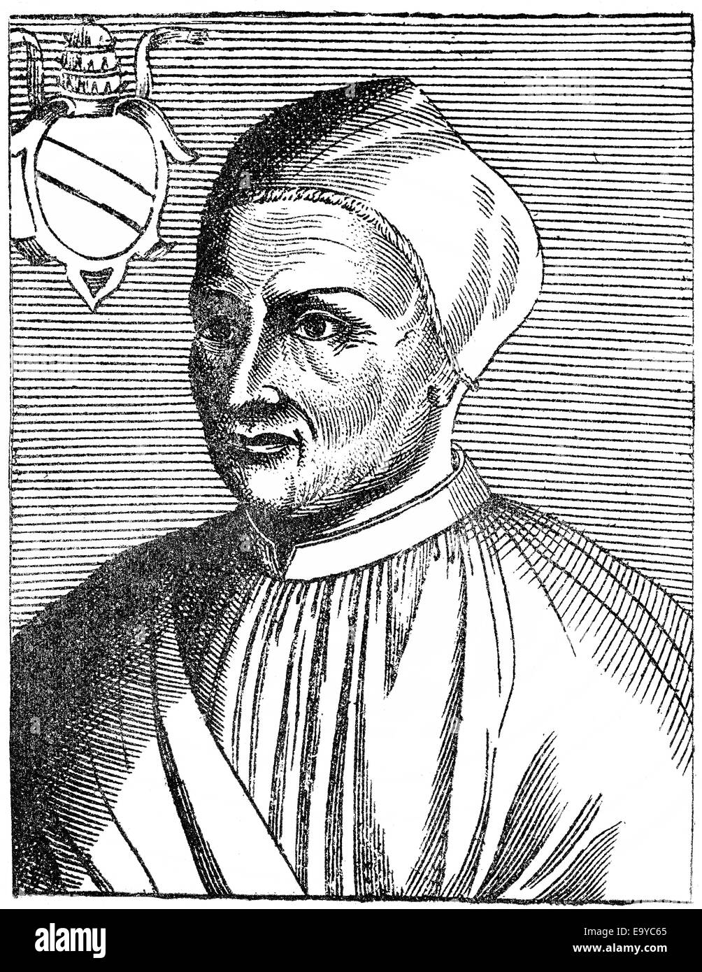 Pope Eugene IV or Eugenius IV, 1383-1447, born Gabriele Condulmer,Pope ...