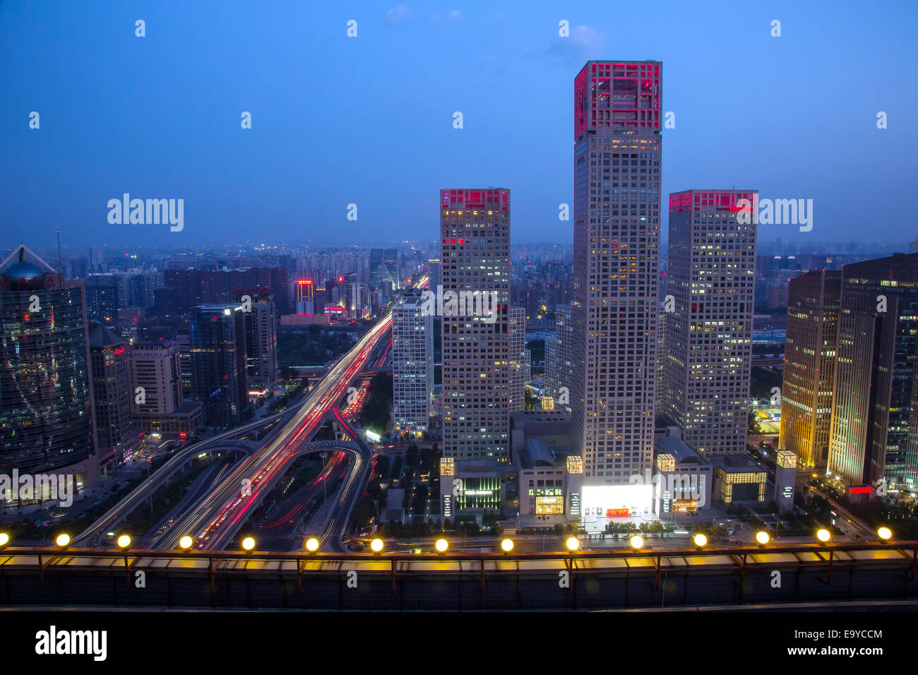 Beijing skyline night hi-res stock photography and images - Alamy