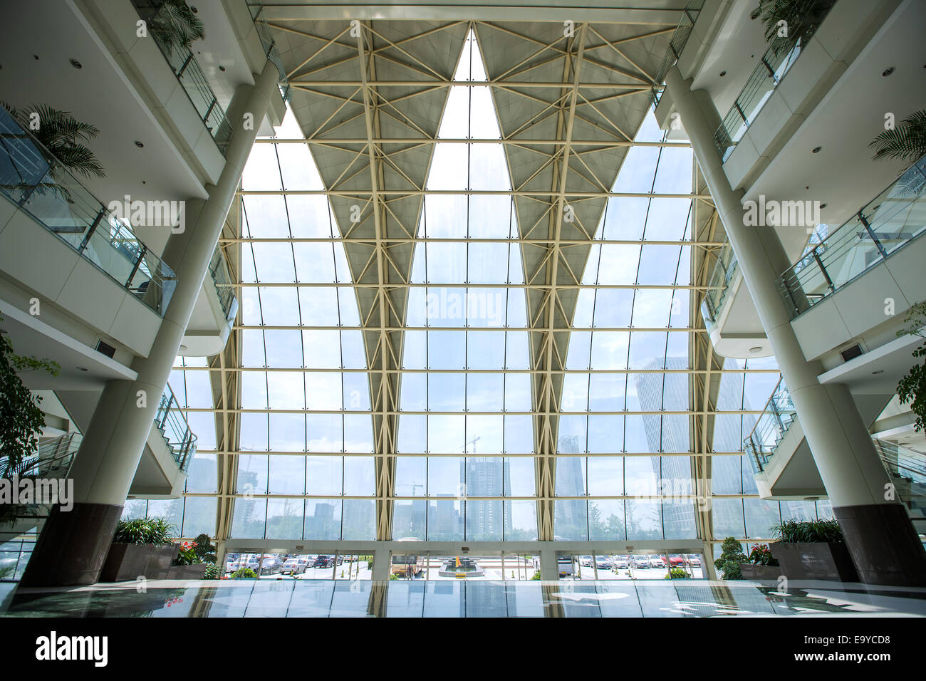 Shanghai city building interior Stock Photo - Alamy