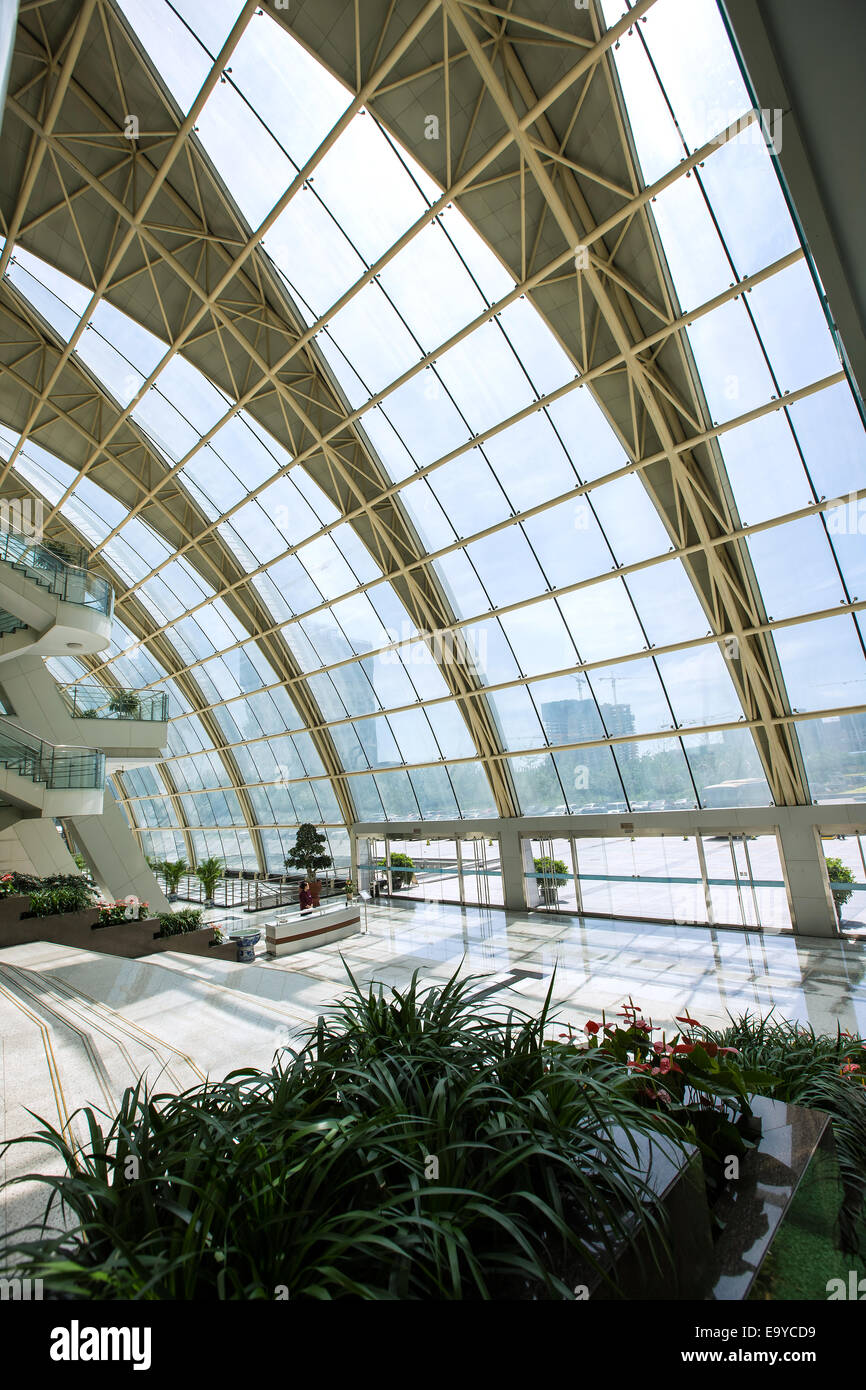 Shanghai city building interior Stock Photo - Alamy