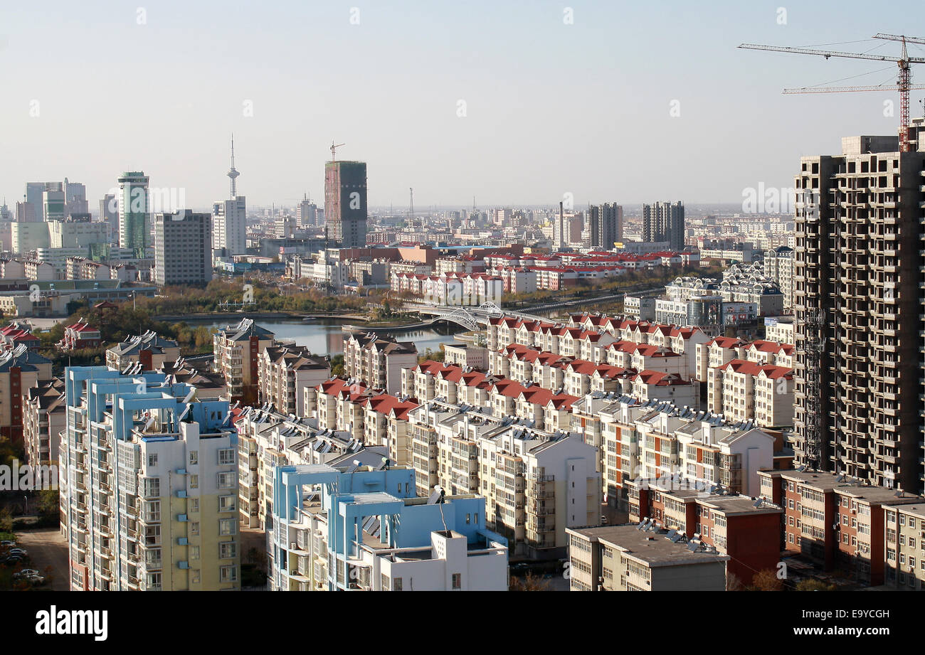 Dongying City, Shandong Province city scenery Stock Photo - Alamy
