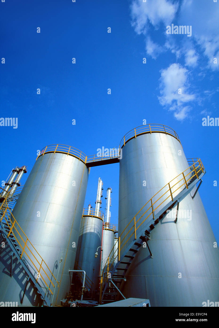 Plant storage tanks Stock Photo - Alamy