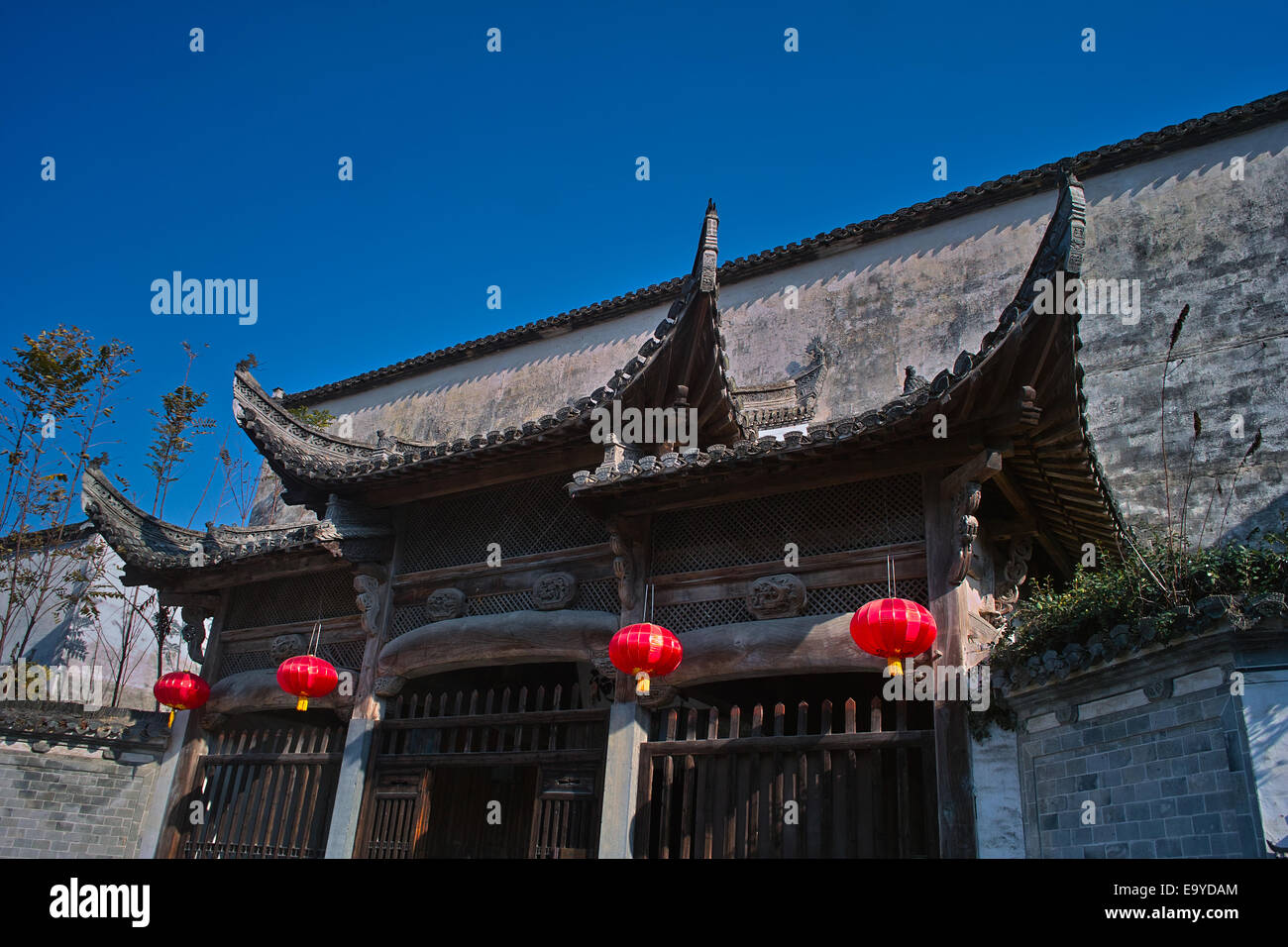Anhui Xidi architectural features Stock Photo - Alamy