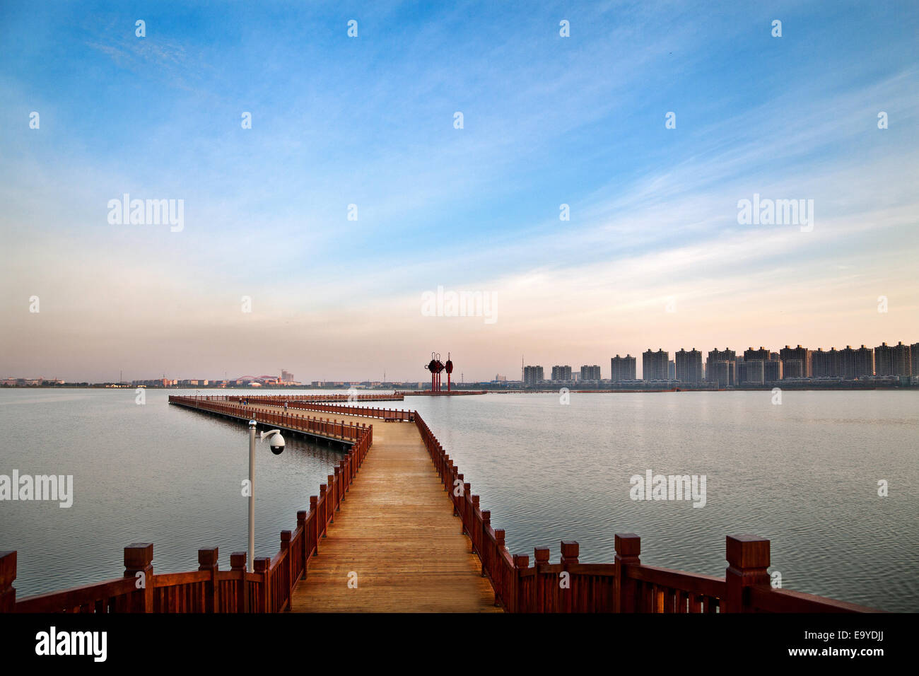 Daqing three permanent lake scenery Stock Photo - Alamy