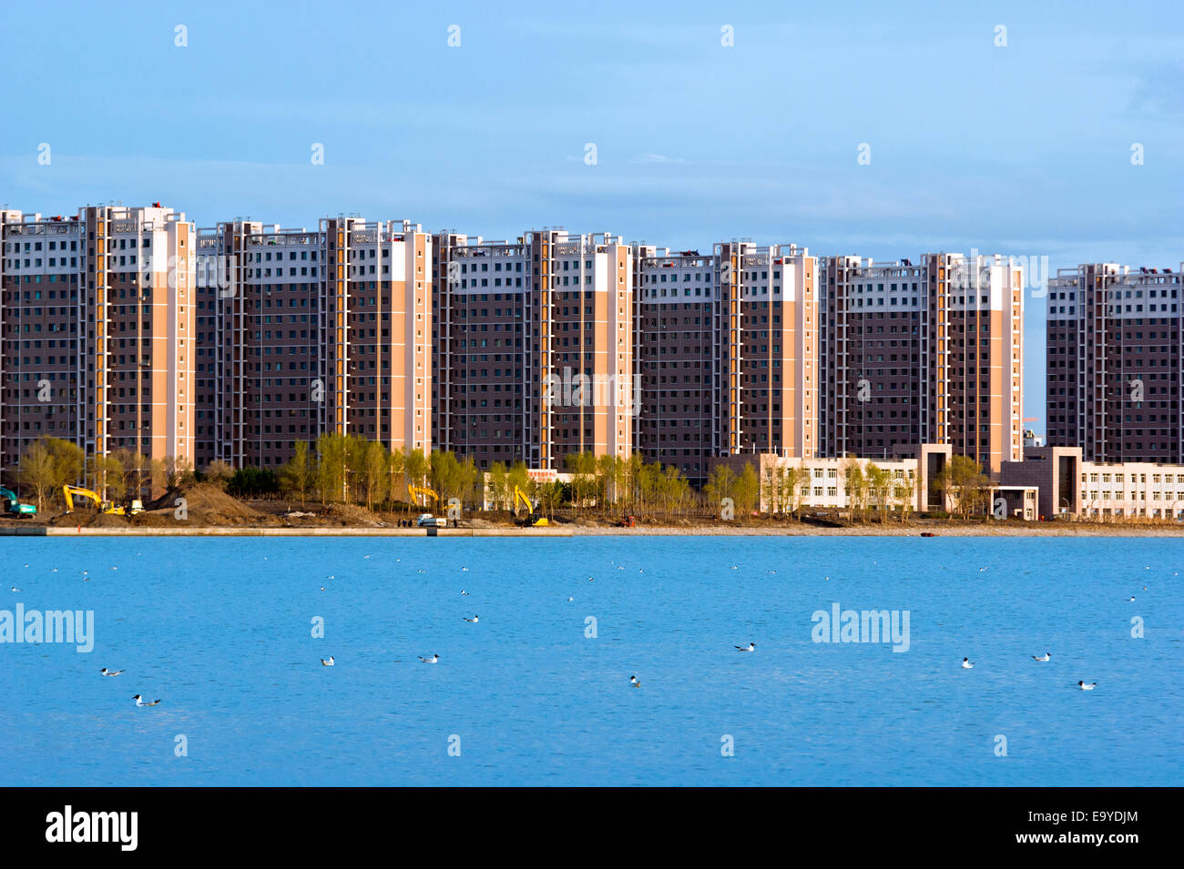Daqing three permanent lake scenery Stock Photo - Alamy
