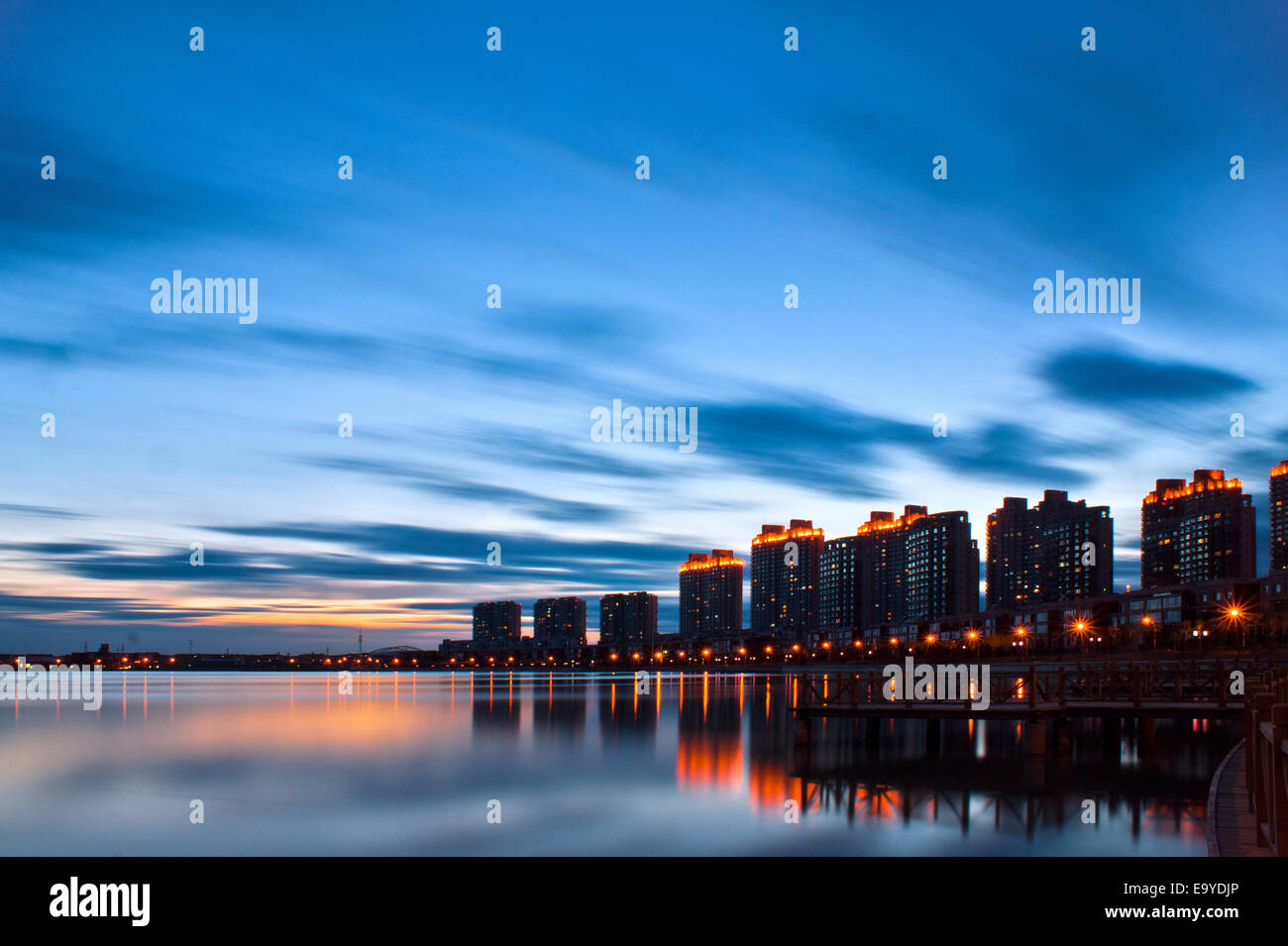 Daqing three permanent lake scenery Stock Photo - Alamy