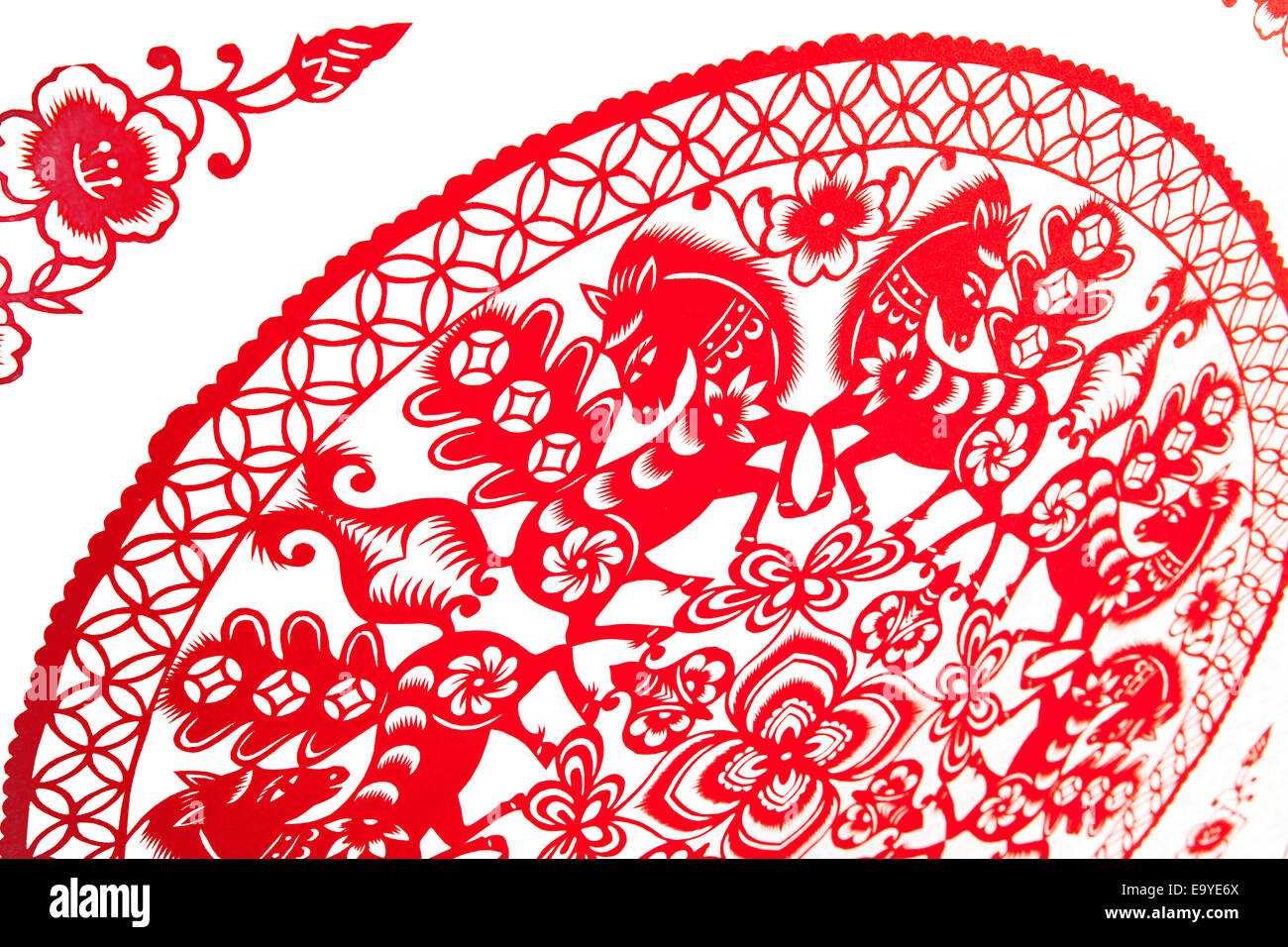 Paper cutting horse Stock Photo - Alamy