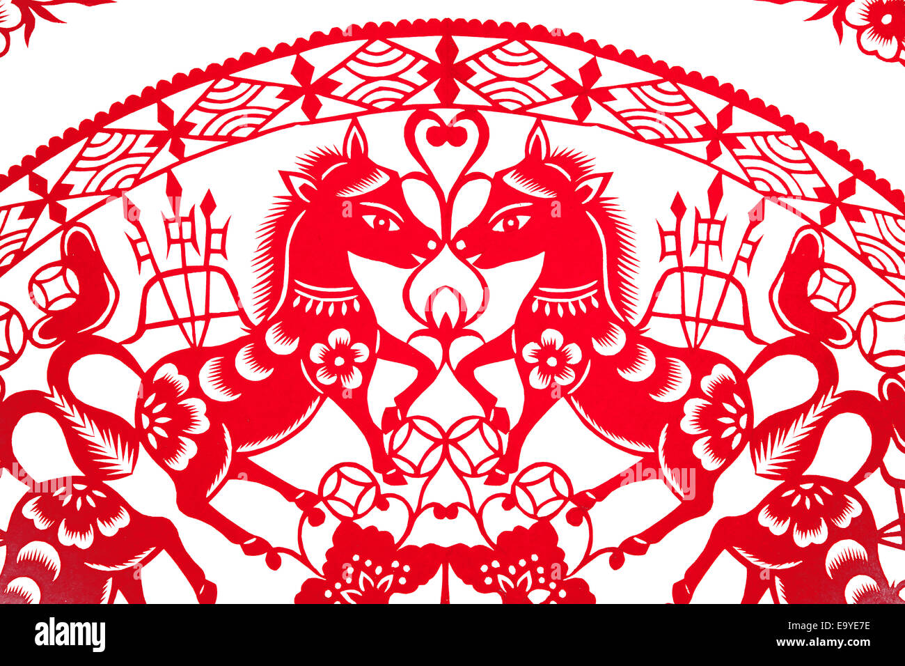 Paper cutting horse Stock Photo - Alamy