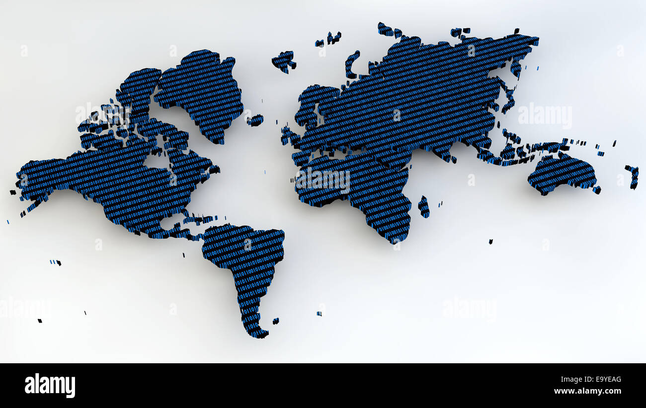 Numbers world map hi-res stock photography and images - Alamy