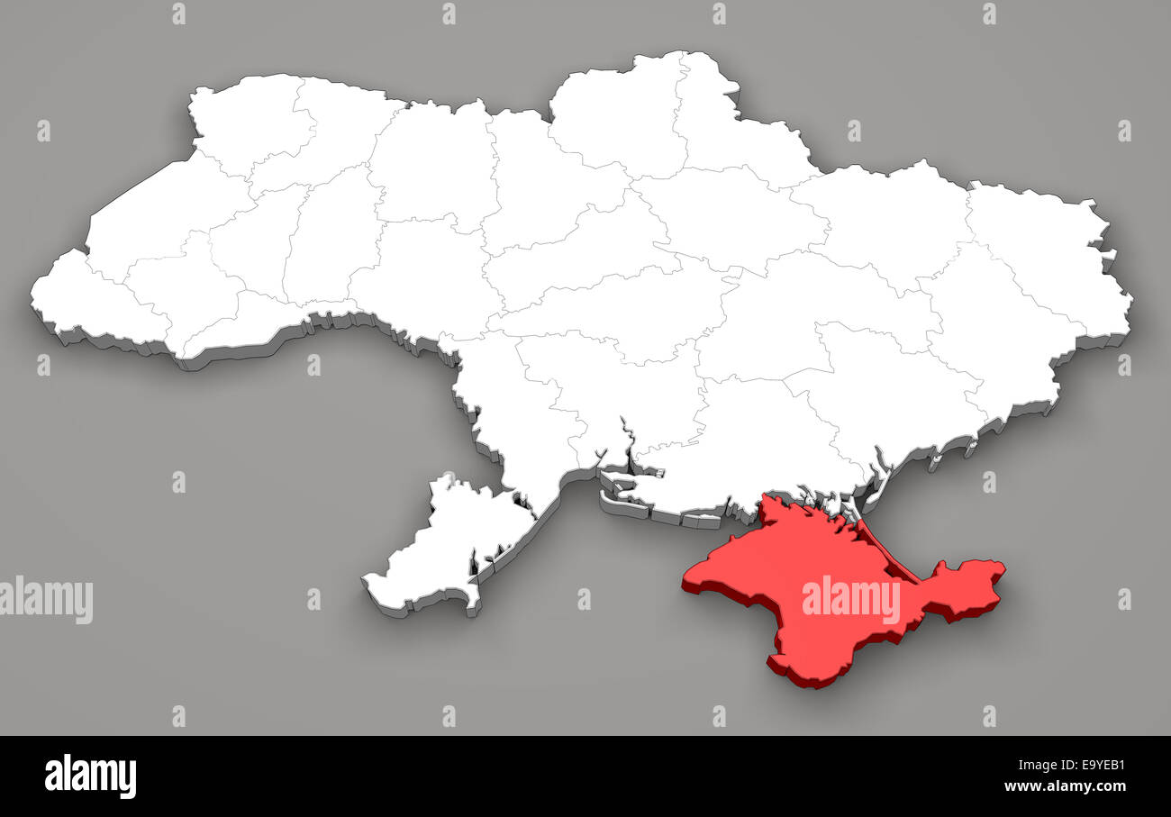 Crimea map hi-res stock photography and images - Alamy
