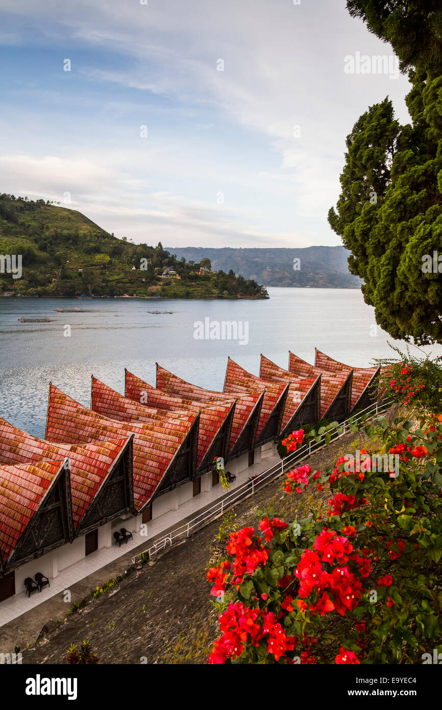 Cottages of Hotel Danau Toba by Lake Toba, Parapat, Lake Toba, North ...