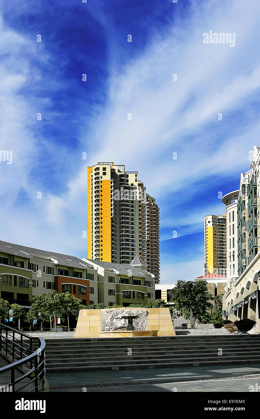Shenzhen building complex Stock Photo - Alamy