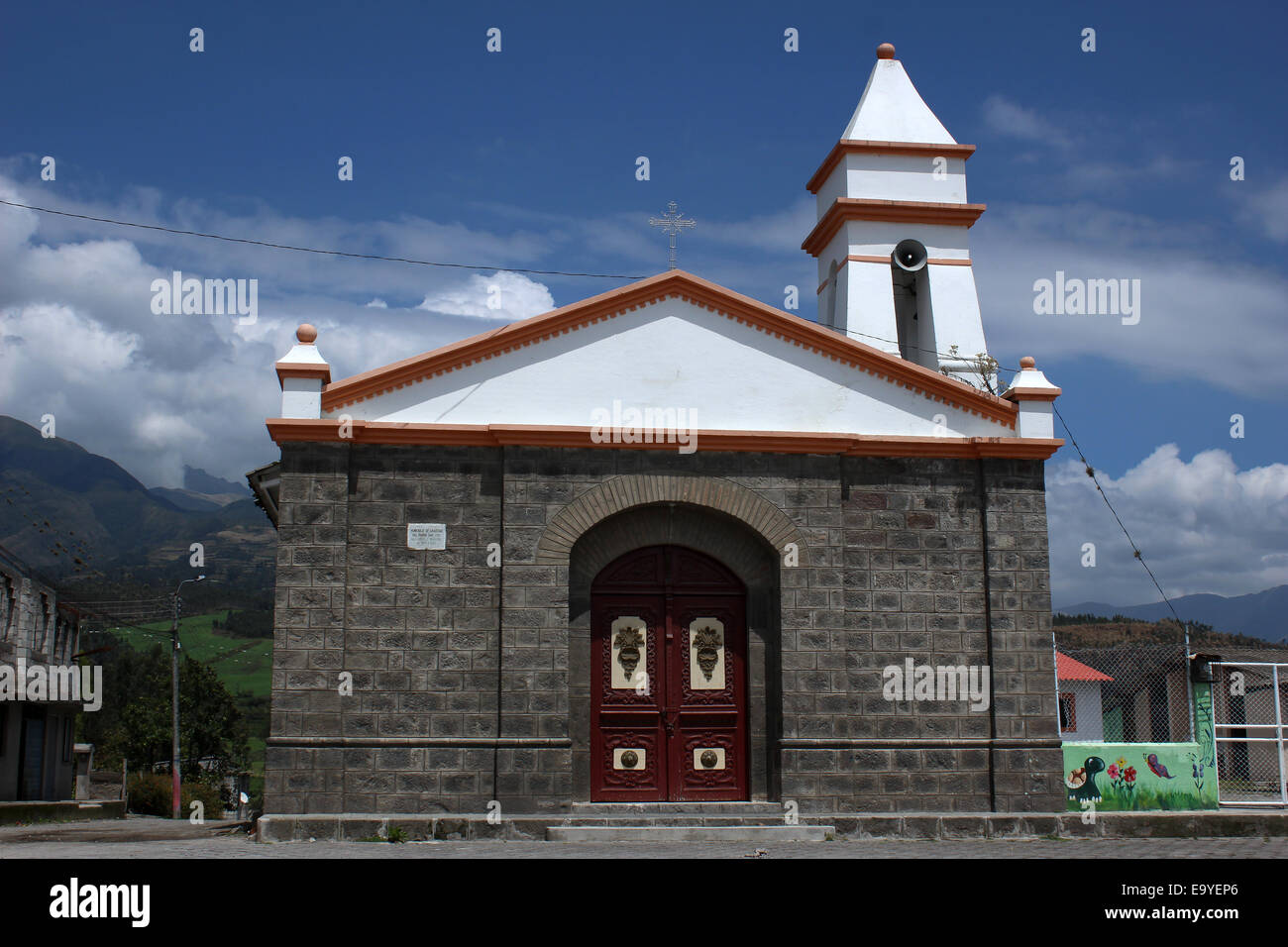 A small Catholic Church in Cotacachi, Ecuador Stock Photo - Alamy