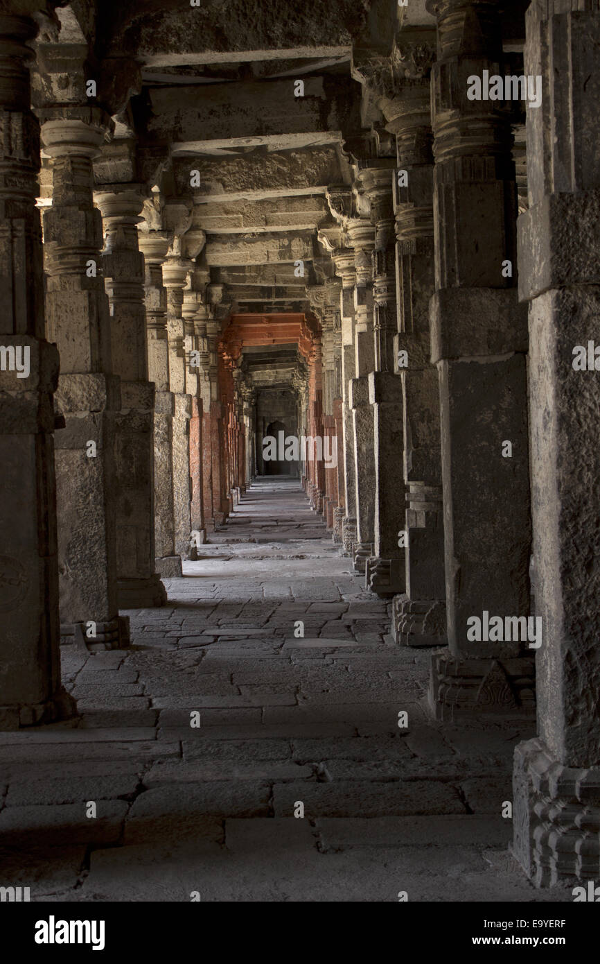 Pillared Corridor, Daulatabad Fort, Aurangabad, Maharashtra, India ...