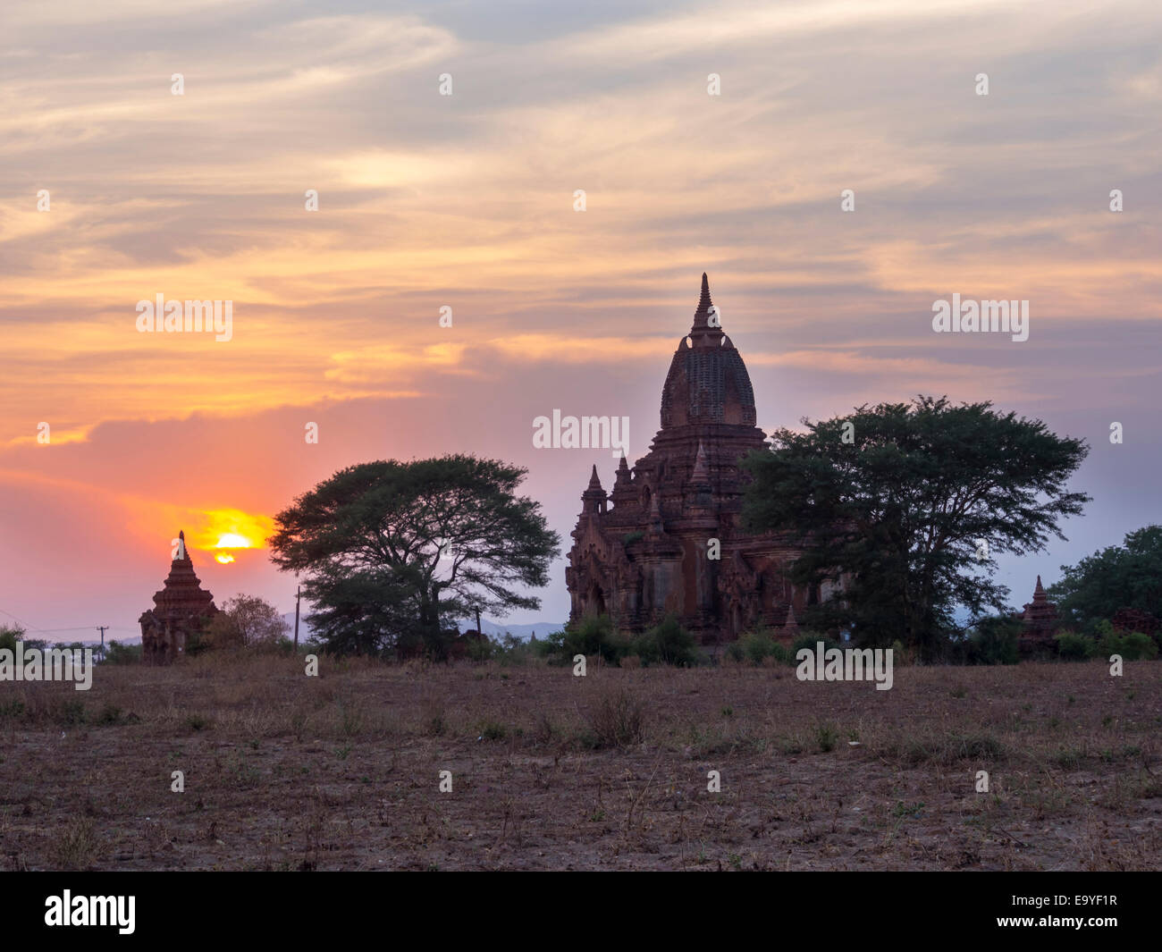 Myanmar Bagan buildings Stock Photo - Alamy