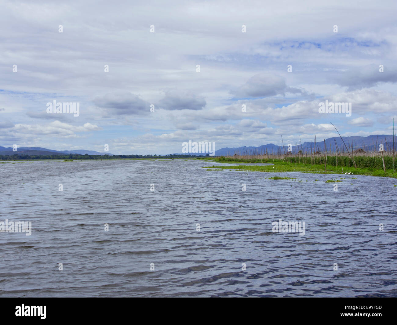 Myanmar Inle Lake scenery Stock Photo - Alamy
